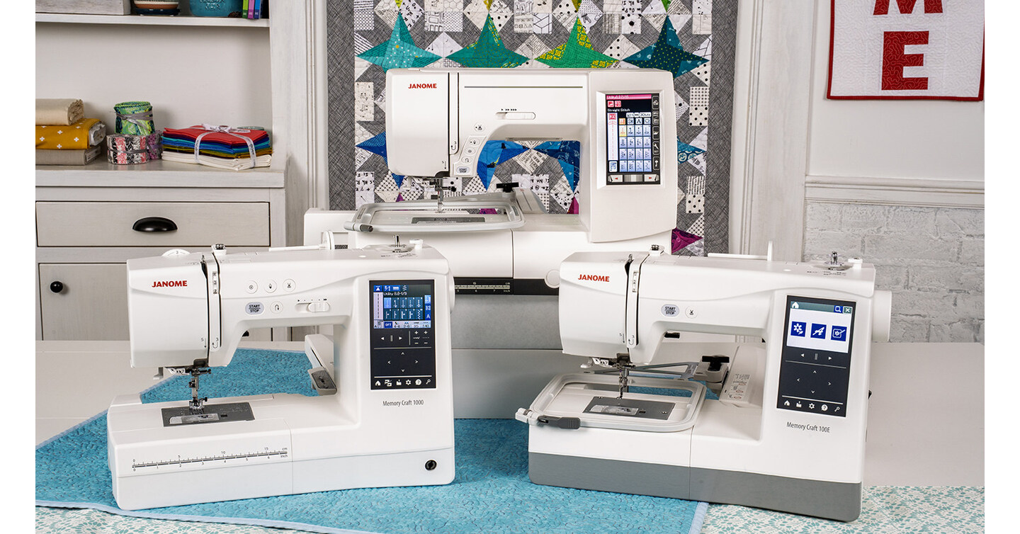 Janome Unveils New Memory Craft Embroidery Machine Line