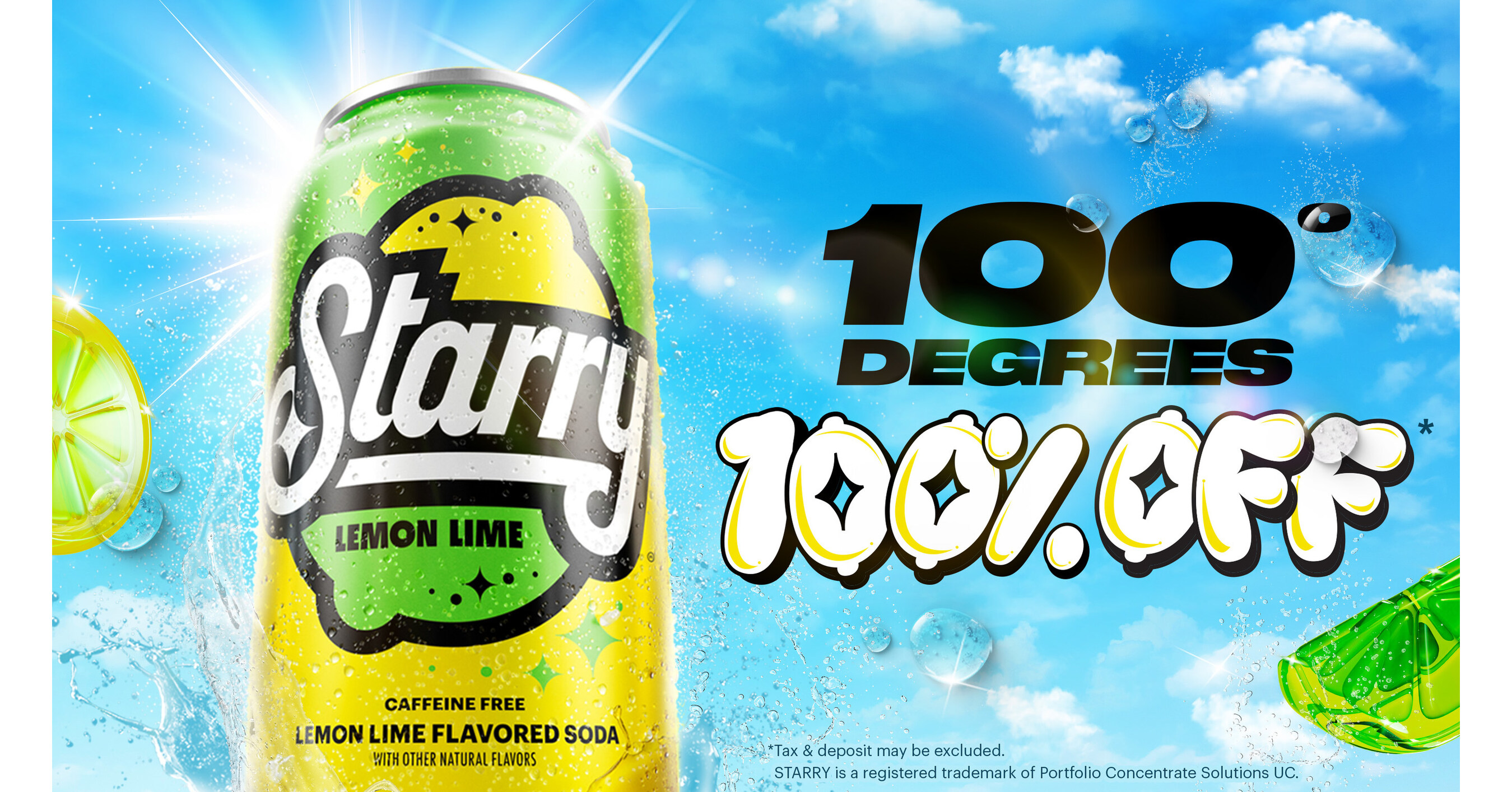 STARRY® LAUNCHES "100 DEGREES, 100% OFF" CAMPAIGN TO DELIVER ULTIMATE REFRESHMENT WHEN ...