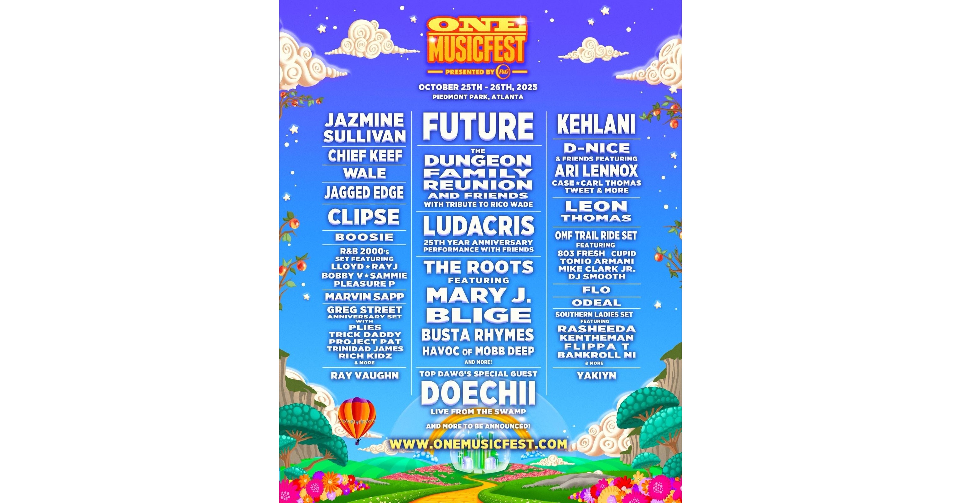 ONE Musicfest, Presented by P&G, Returns with Monumental 2025 Lineup A ...