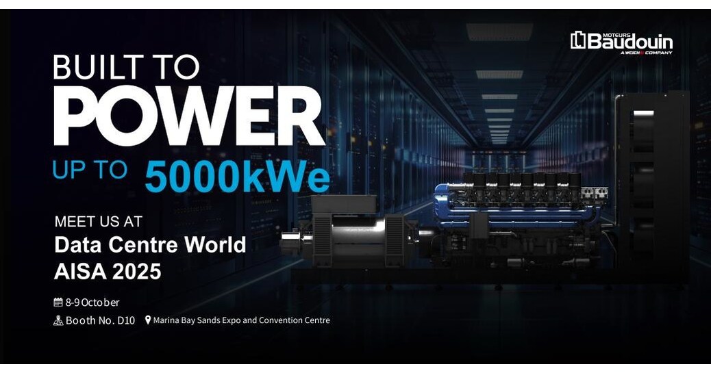 Baudouin Unveils Game-Changing 20M61 Genset at Data Centre World Asia 2025