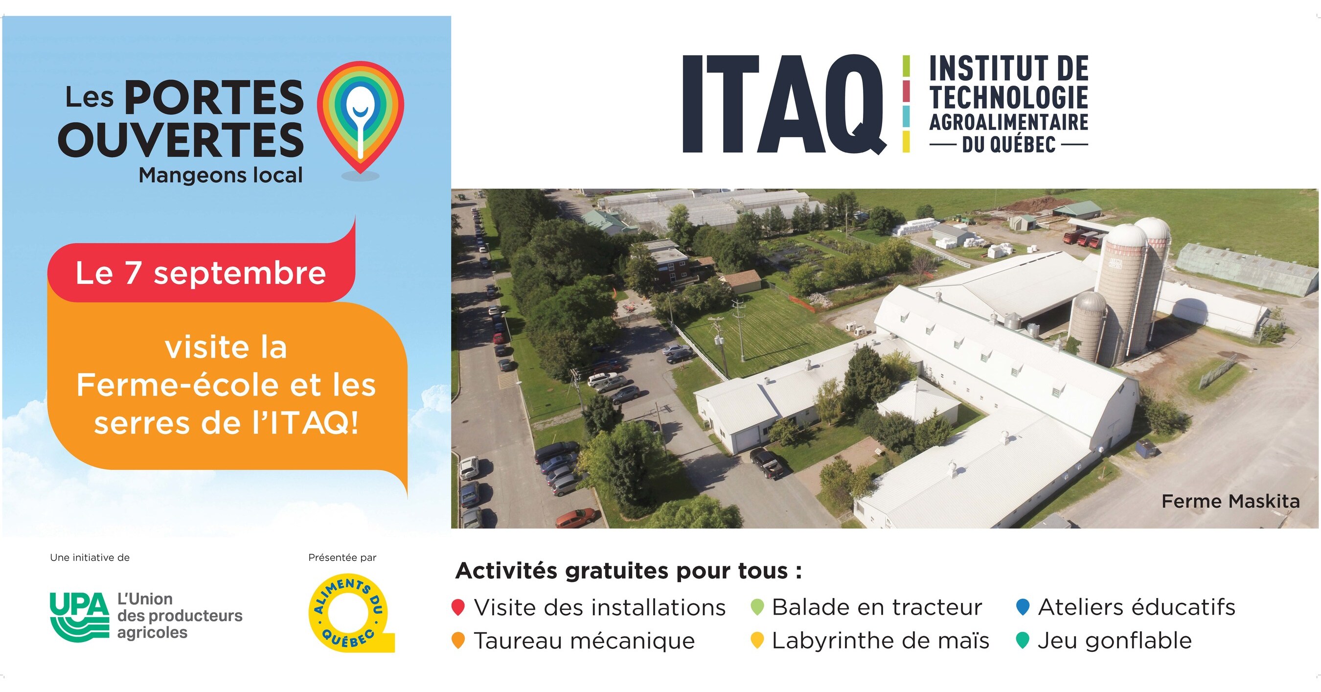 L'ITAQ vous accueille lors de la 21e édition Portes ouvertes Mangeons ...