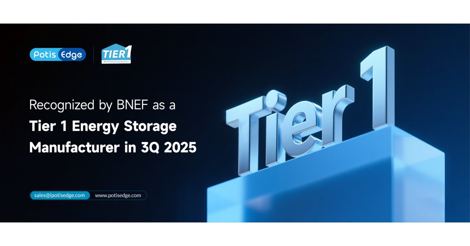 PotisEdge Secures Fifth Consecutive BNEF Tier 1 Ranking in Q3 2025