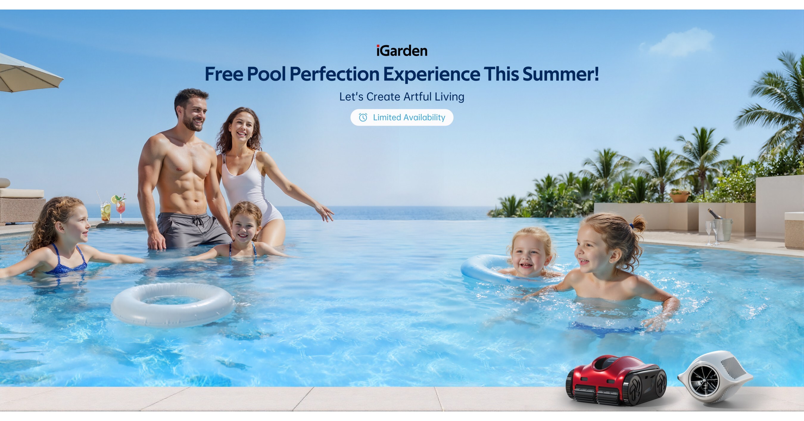 Experience Pool Perfection at Home -- Free Trials of iGarden's High-Tech Pool Innovations Now ...