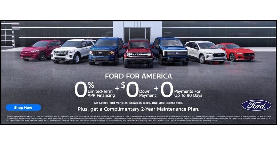 Chris Auffenberg Announces Limited-Time Ford Sales Event with Zero ...