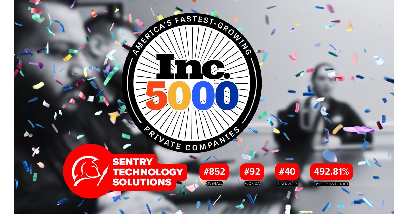 Sentry Technology Solutions Ranks No. 857 on the 2025 Inc. 5000 List of ...