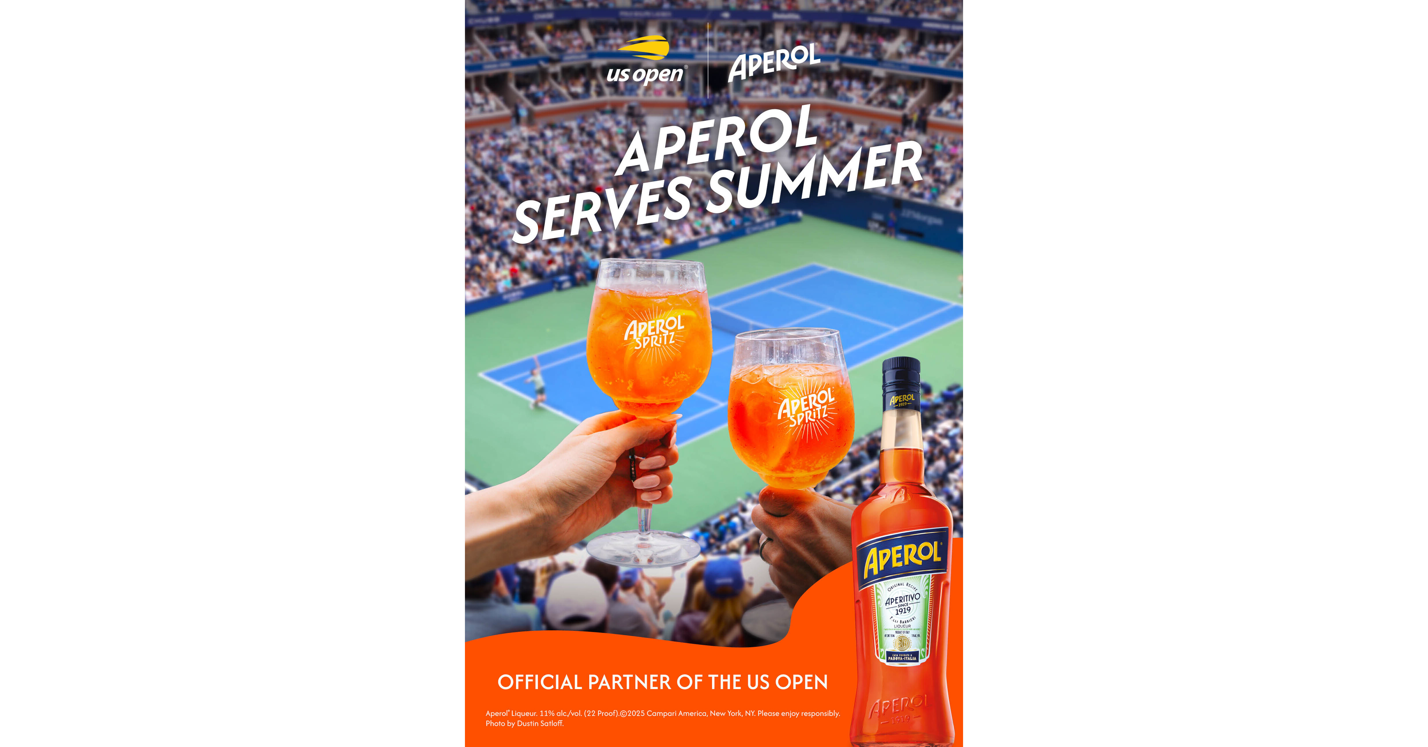 APEROL® RETURNS TO THE US OPEN FOR A THIRD YEAR, SERVING UP A SLICE OF ...
