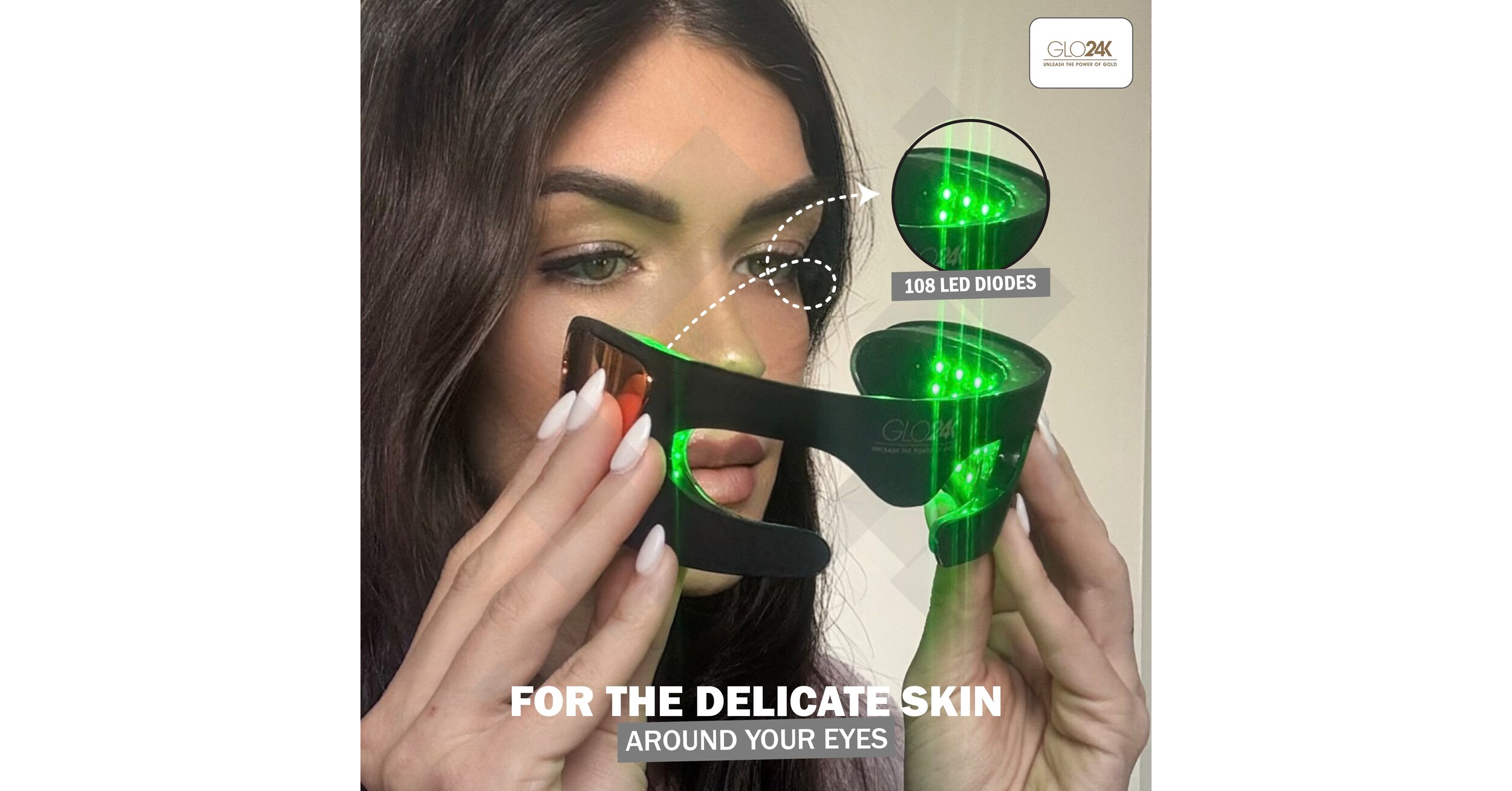 GLO24K Launches Bionic 7-Color LED Eye Care Mask -- A Game-Changing ...