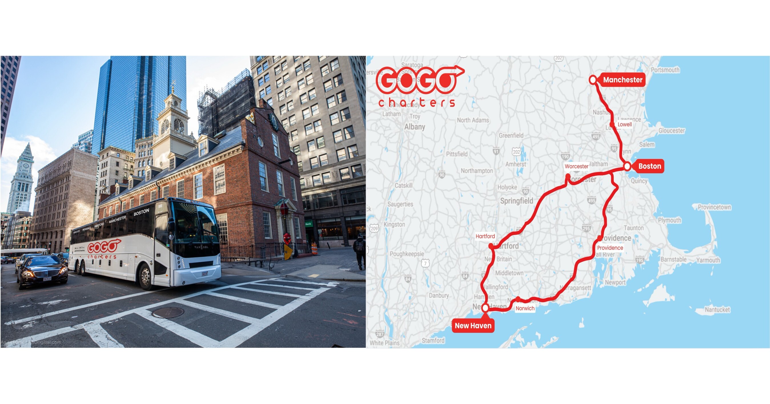 GOGO Charters Expands with New England Intercity Bus Service