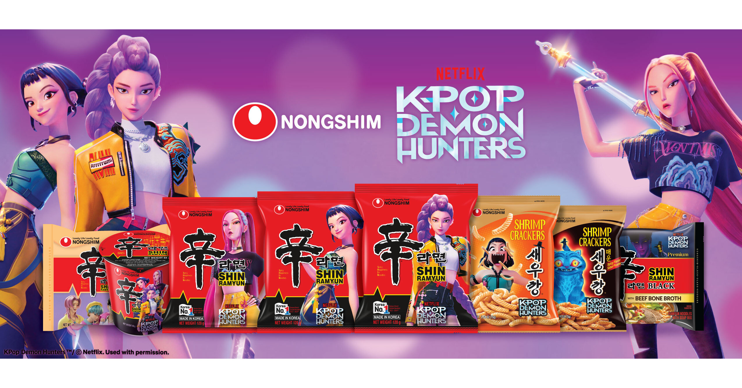 Nongshim Shin Ramyun maakt deel uit van de K-Cultuurgolf met 'K-Pop Demon Hunters' op Netflix