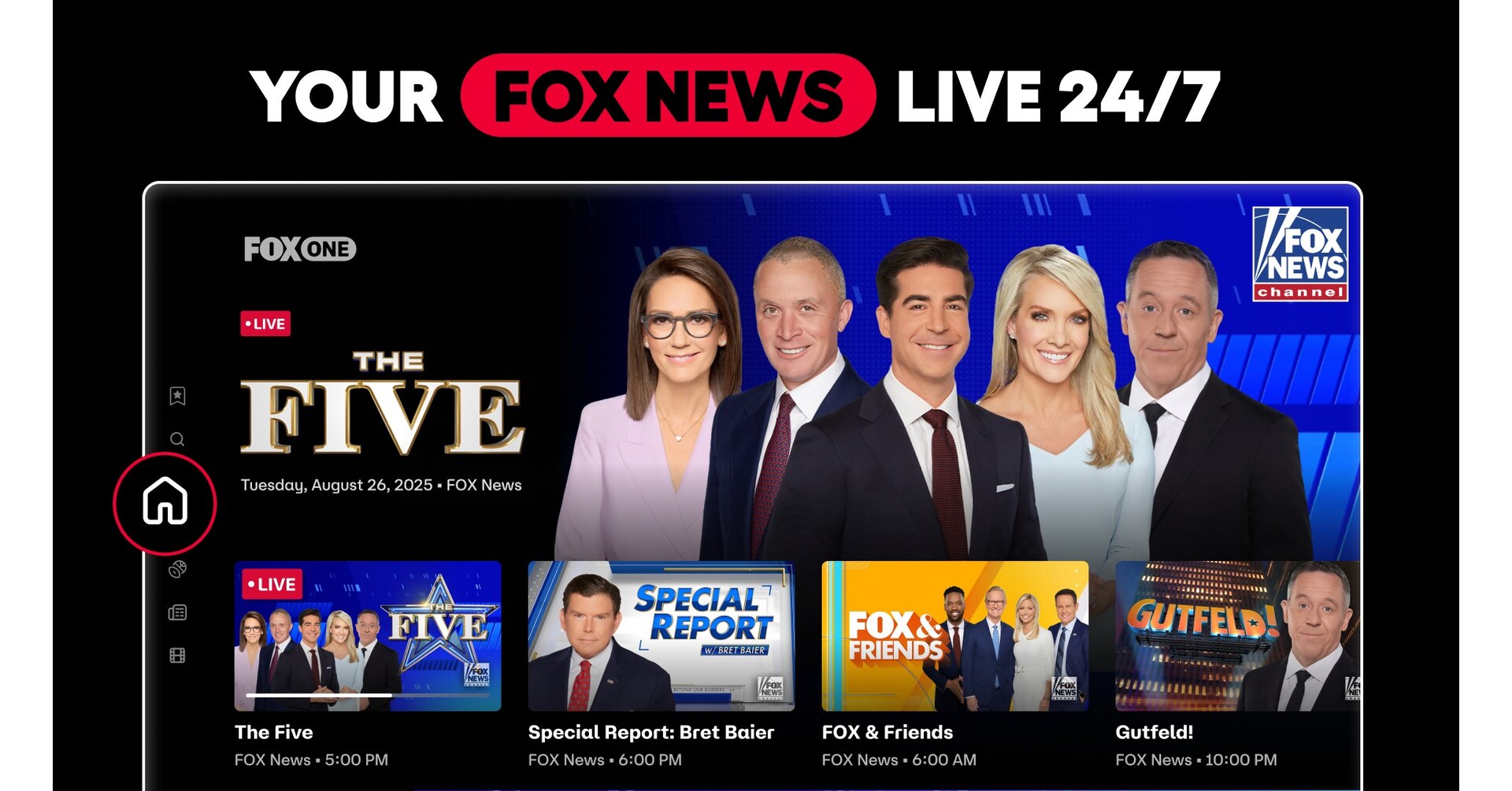 FOX ONE NOW AVAILABLE TO STREAM ACROSS WEB, MOBILE AND CONNECTED TV DEVICES