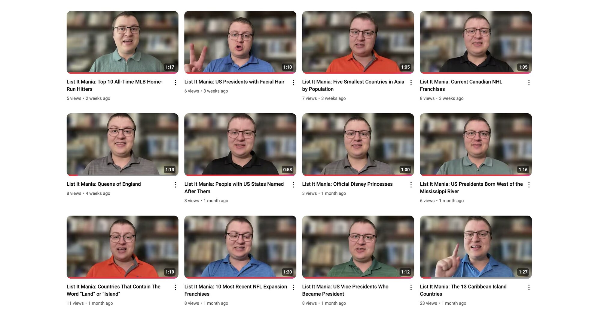 List-Making Hobbyists and Trivia Lovers Have a New Home on YouTube ...