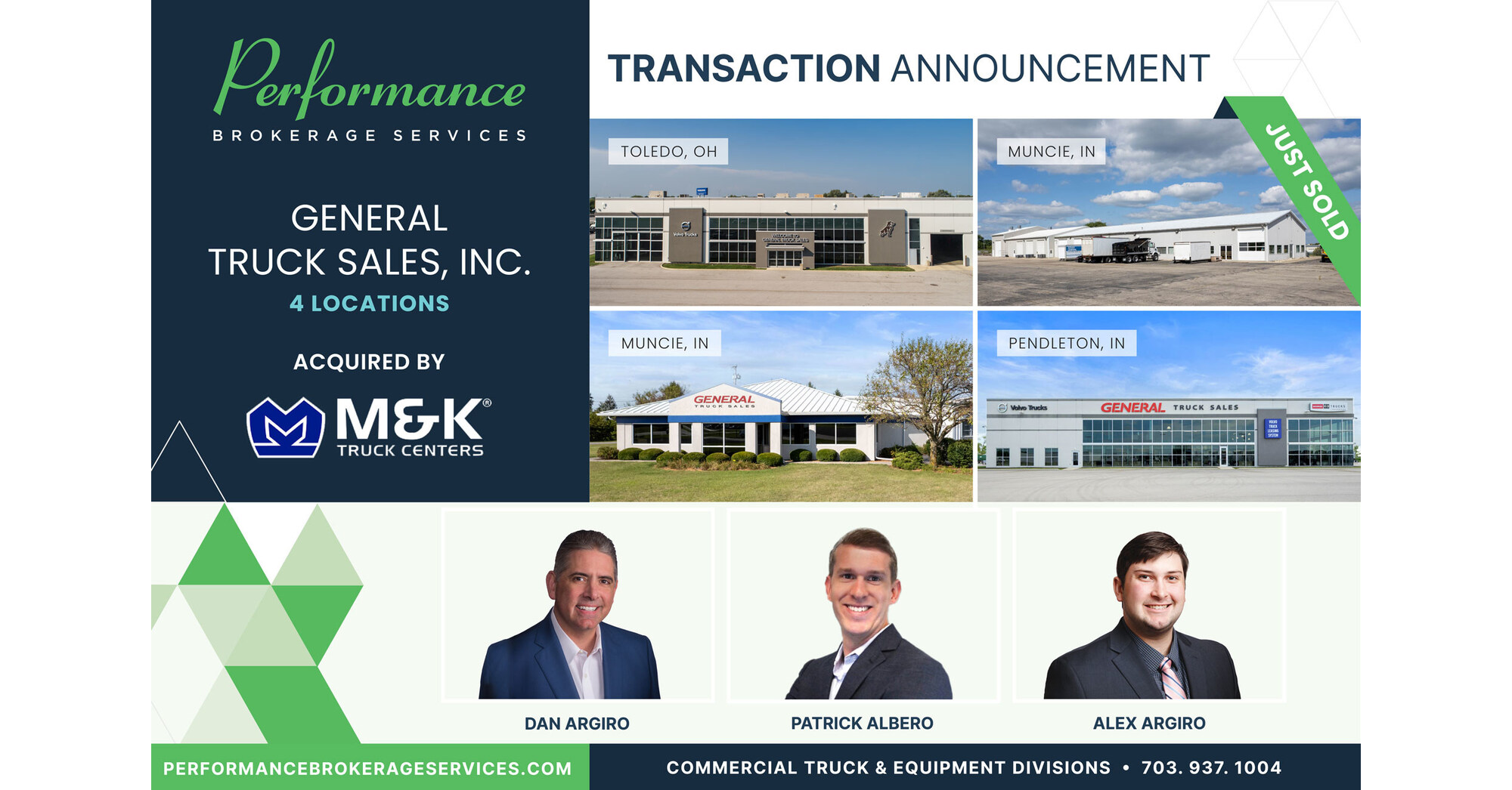 Performance Brokerage Services Advises on the Sale of General Truck ...