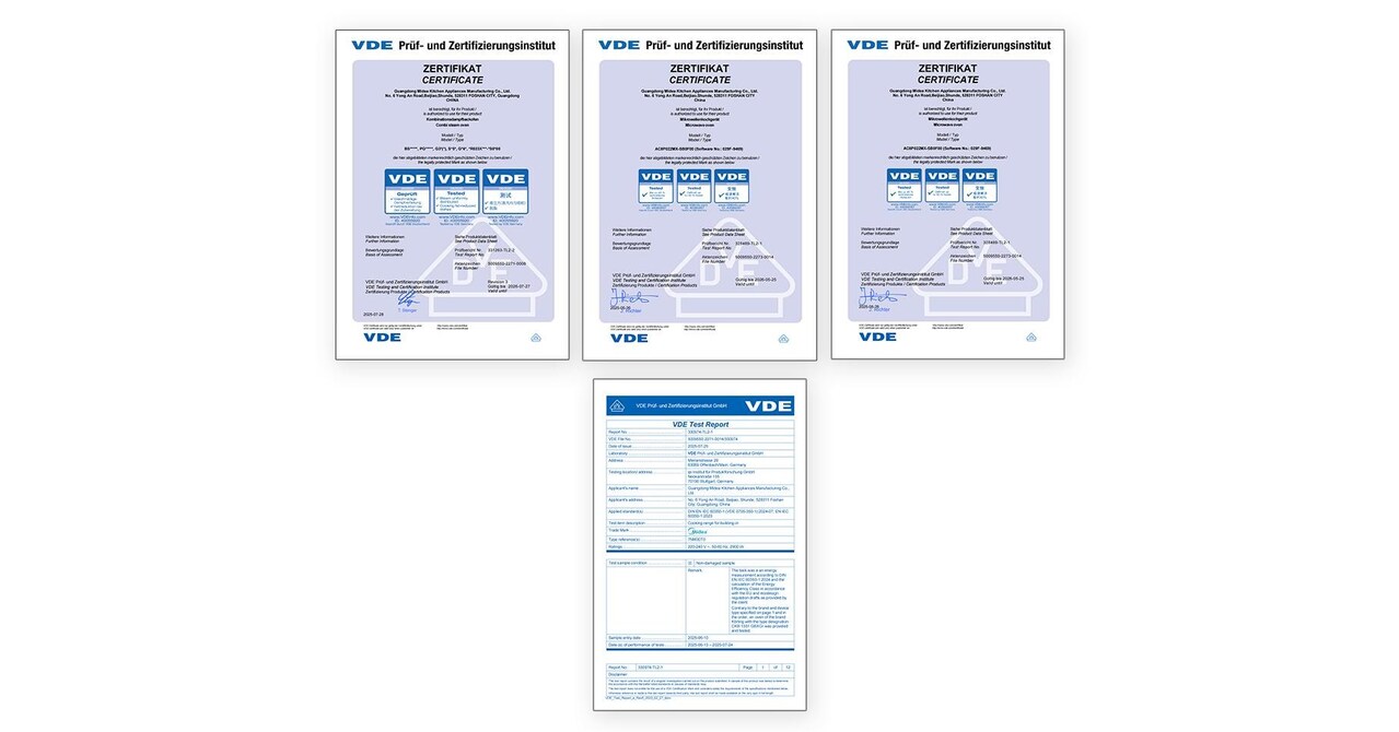 Midea Secures Four Prestigious VDE Certifications at IFA 2025 ...