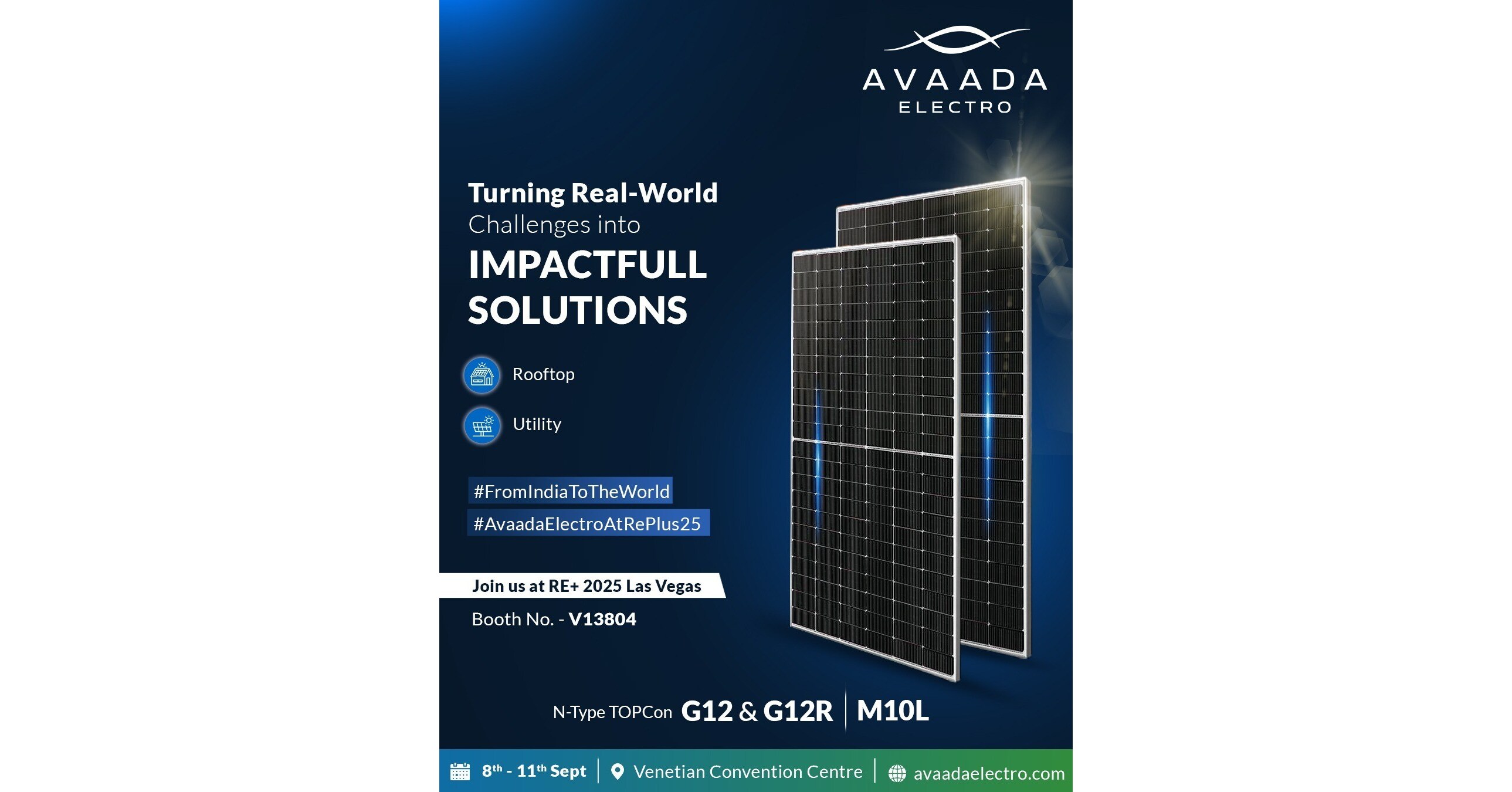 Avaada Electro to Showcase PV Modules at RE+ 2025