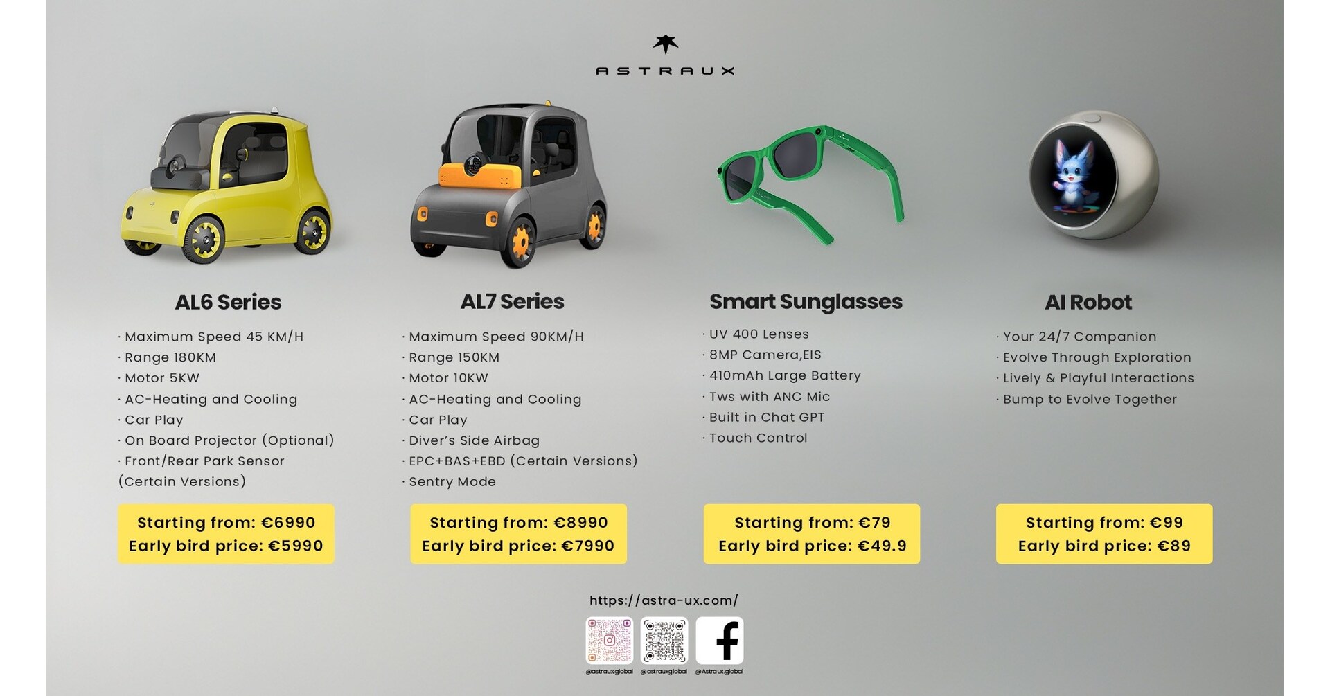 ASTRAUX Redefines Urban Mobility: SEV Shocks Europe Market from Just €5,999