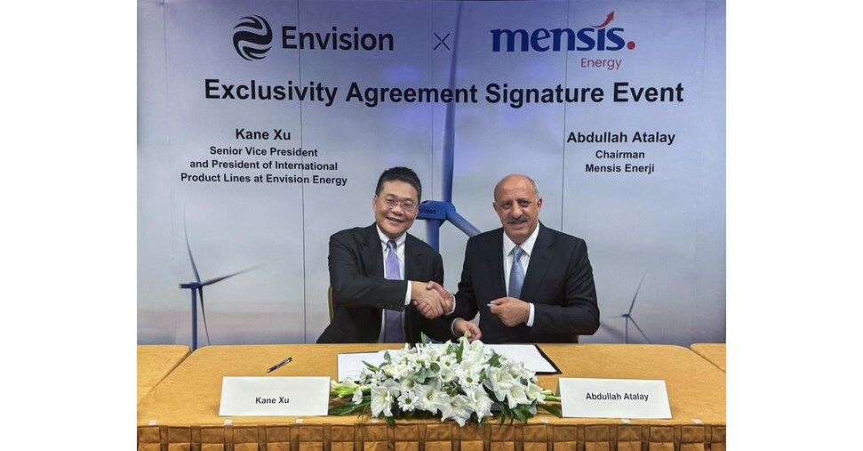 Envision Energy Signs Exclusivity Agreement with Mensis Enerji to ...