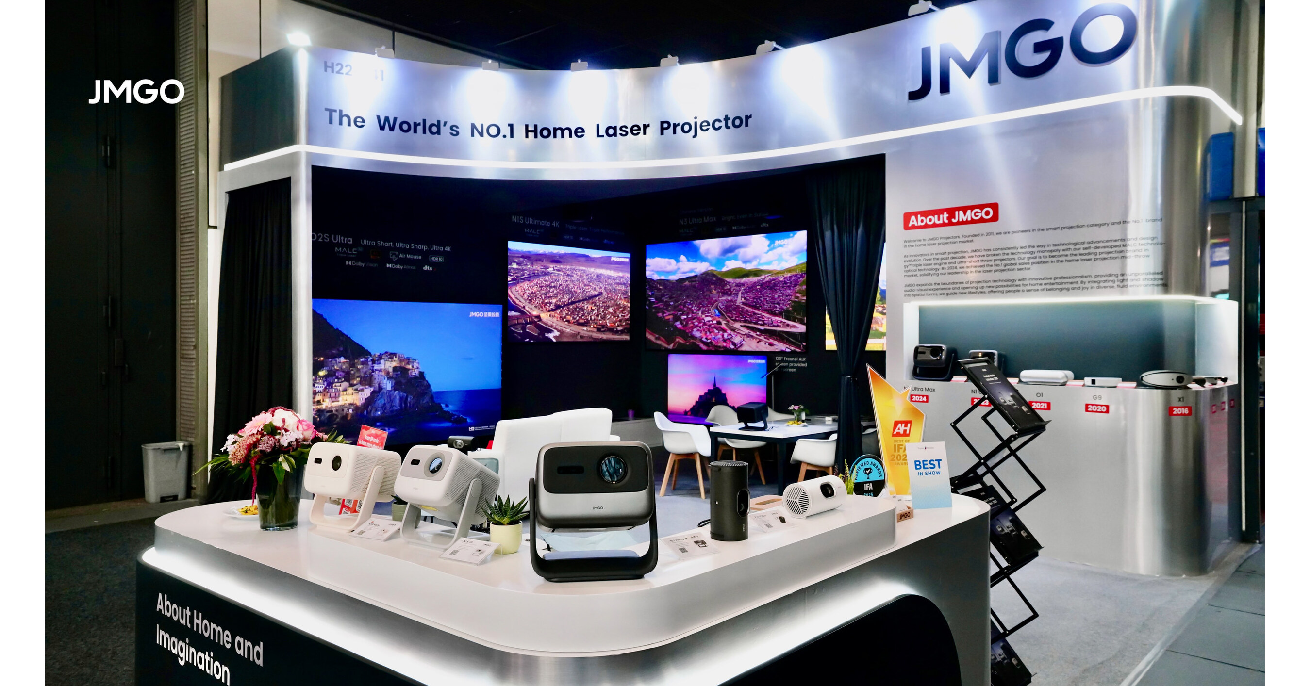 JMGO présente son projecteur TV O2S Ultra 4K Tri-Laser et renforce son implantation en Europe de ...
