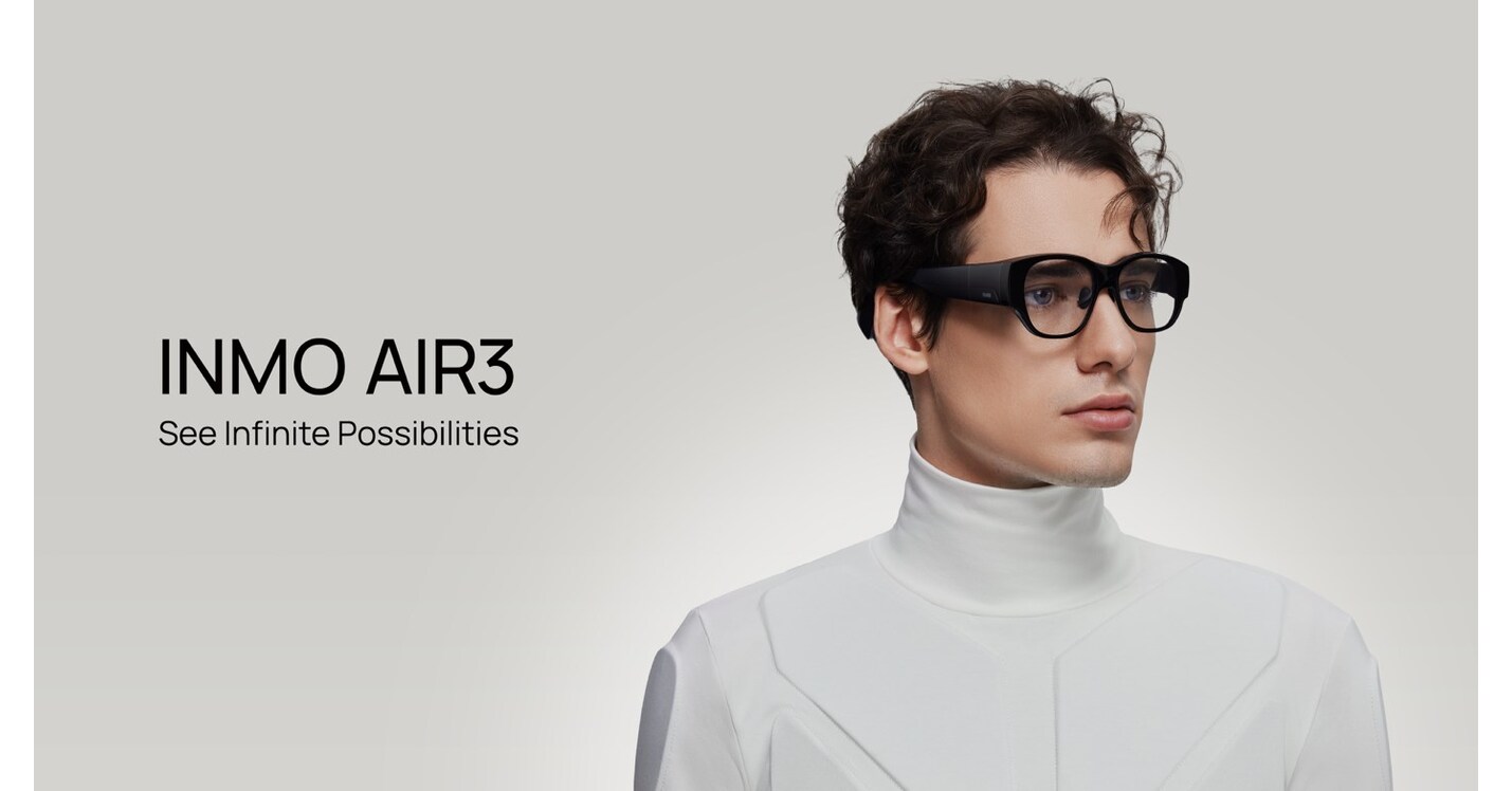 INMO、世界初の1080ピクセルフルカラー光導波路オールインワン拡張現実スマートグラス「INMO Air3」を発表