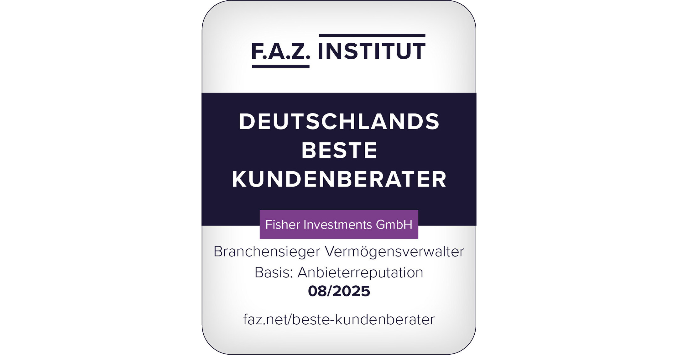 Fisher Investments von der Frankfurter Allgemeinen Zeitung (FAZ) 2025 ...