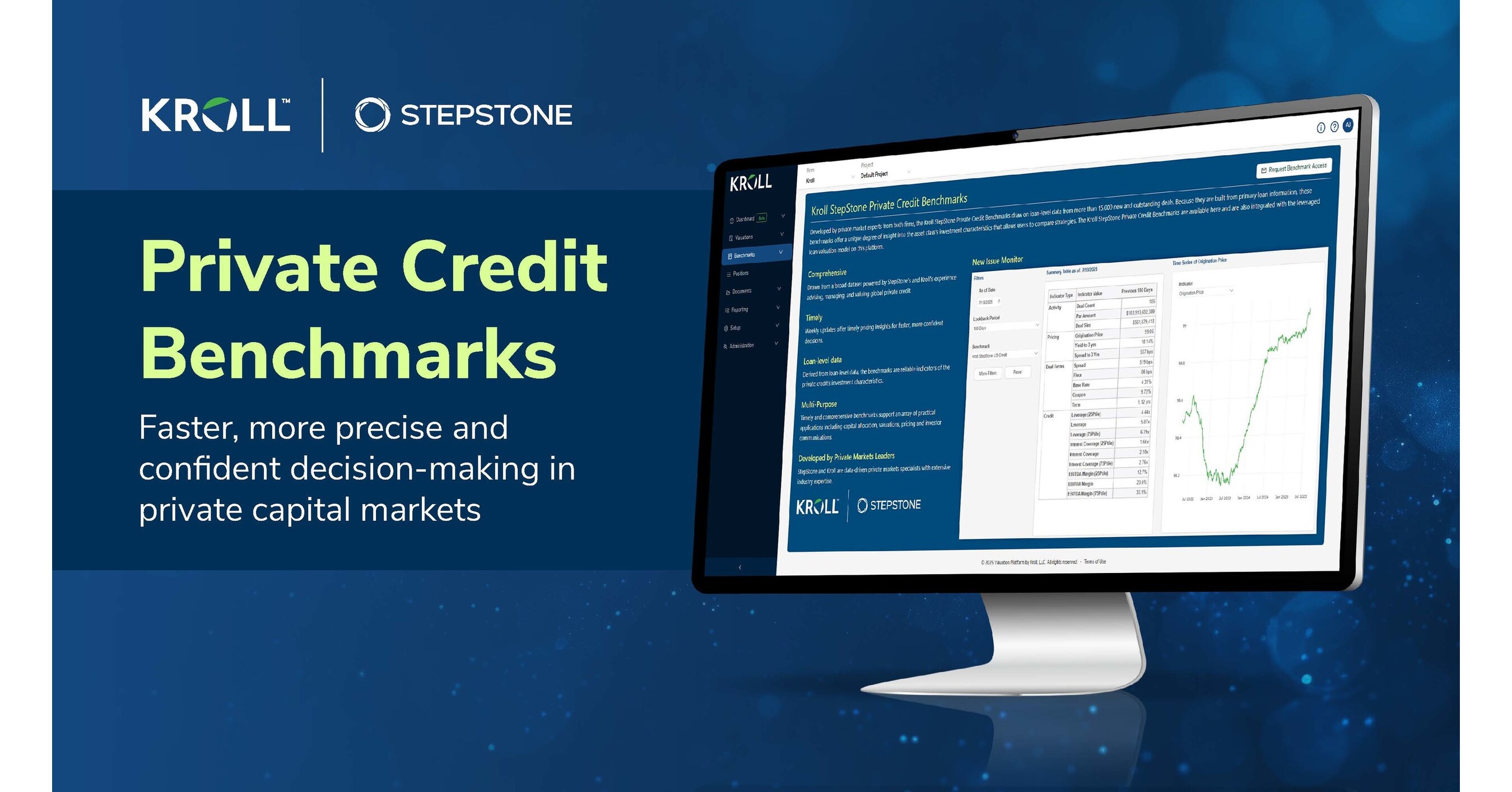 Kroll and StepStone Group Launch Private Credit Benchmarks