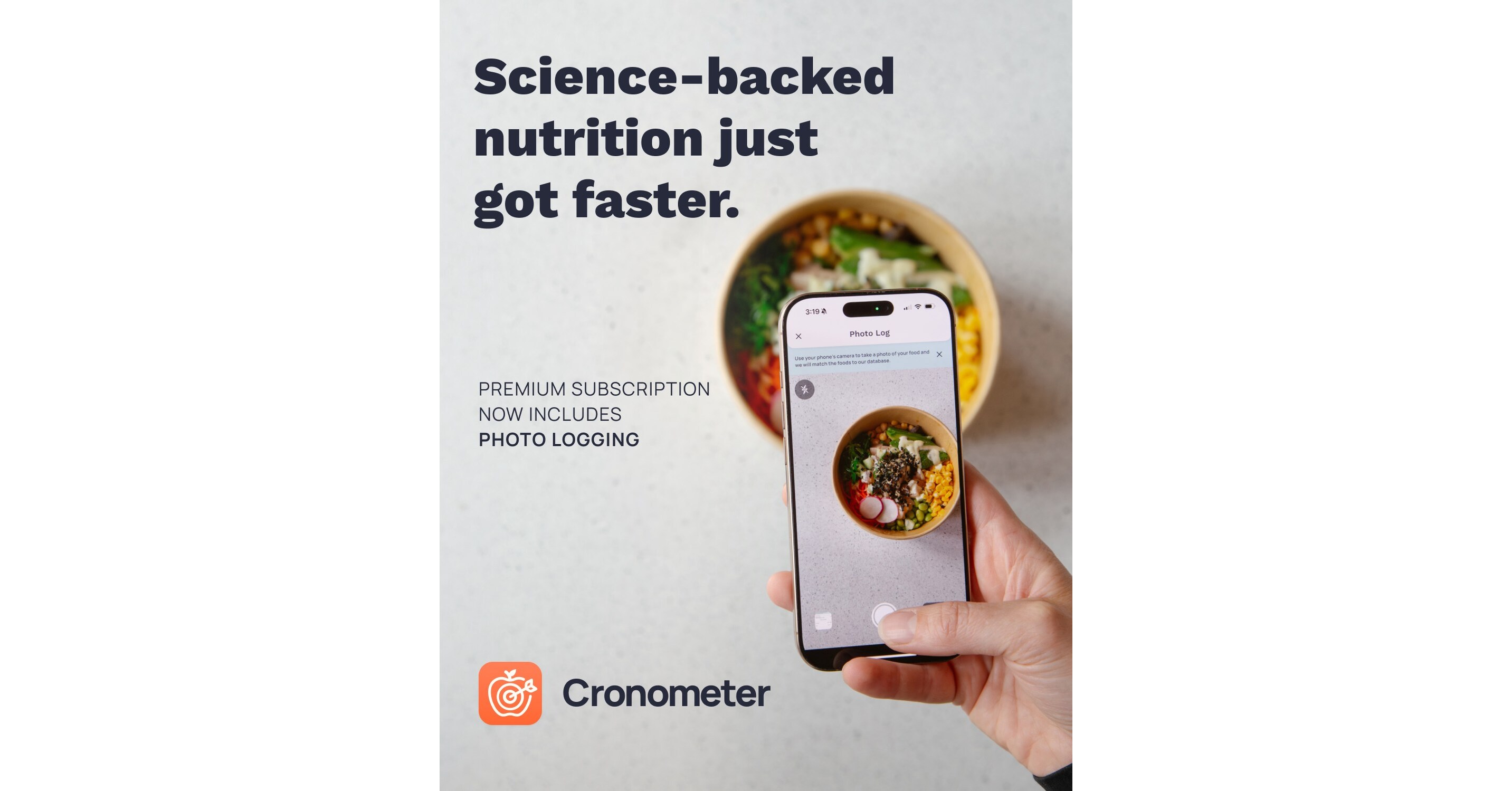 Cronometer Launches Premium Photo Logging: Fast, Verified Nutrition Tracking for Real Life