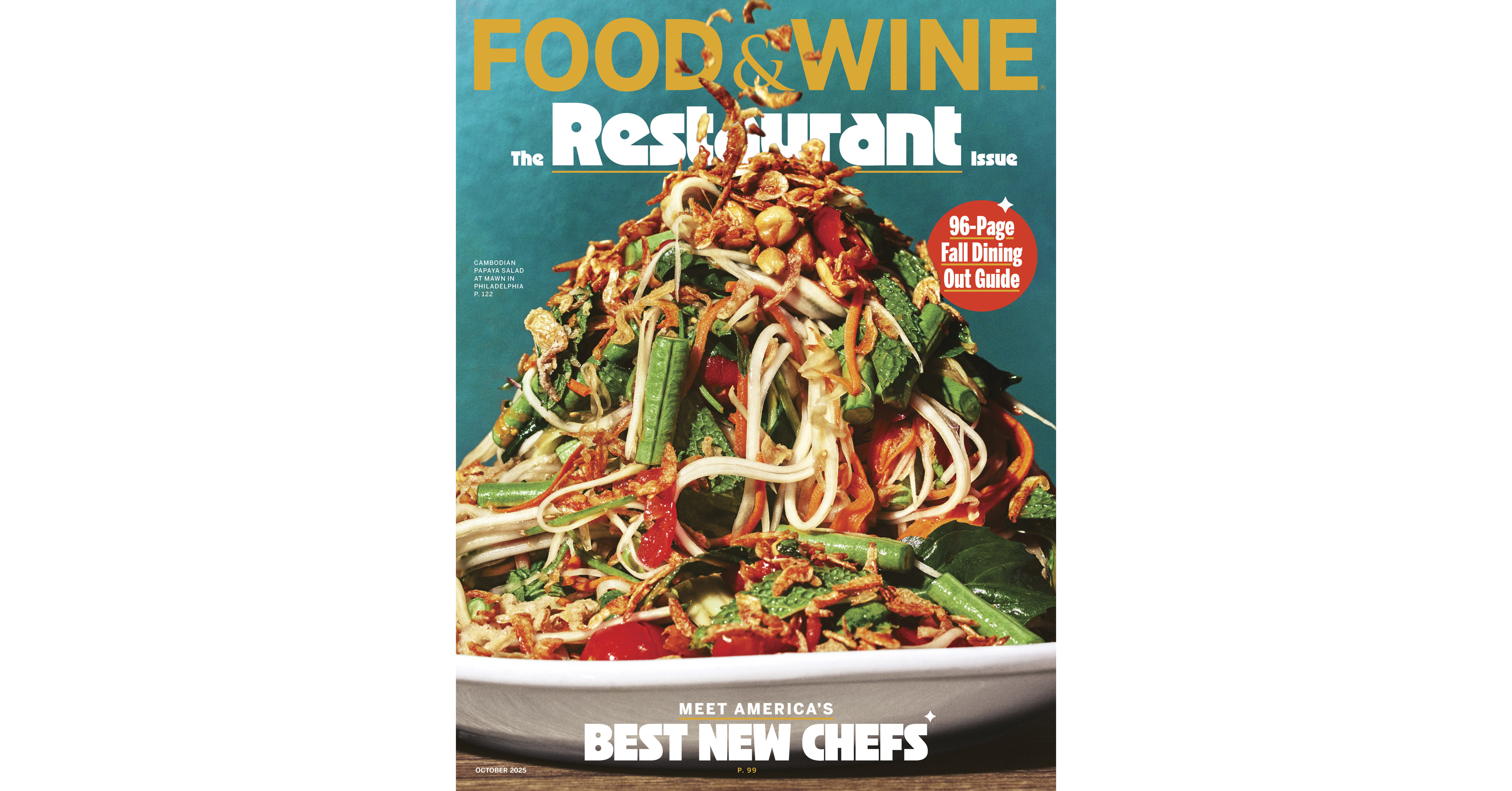 FOOD & WINE REVEALS ITS 2025 BEST NEW CHEFS - Sep 9, 2025