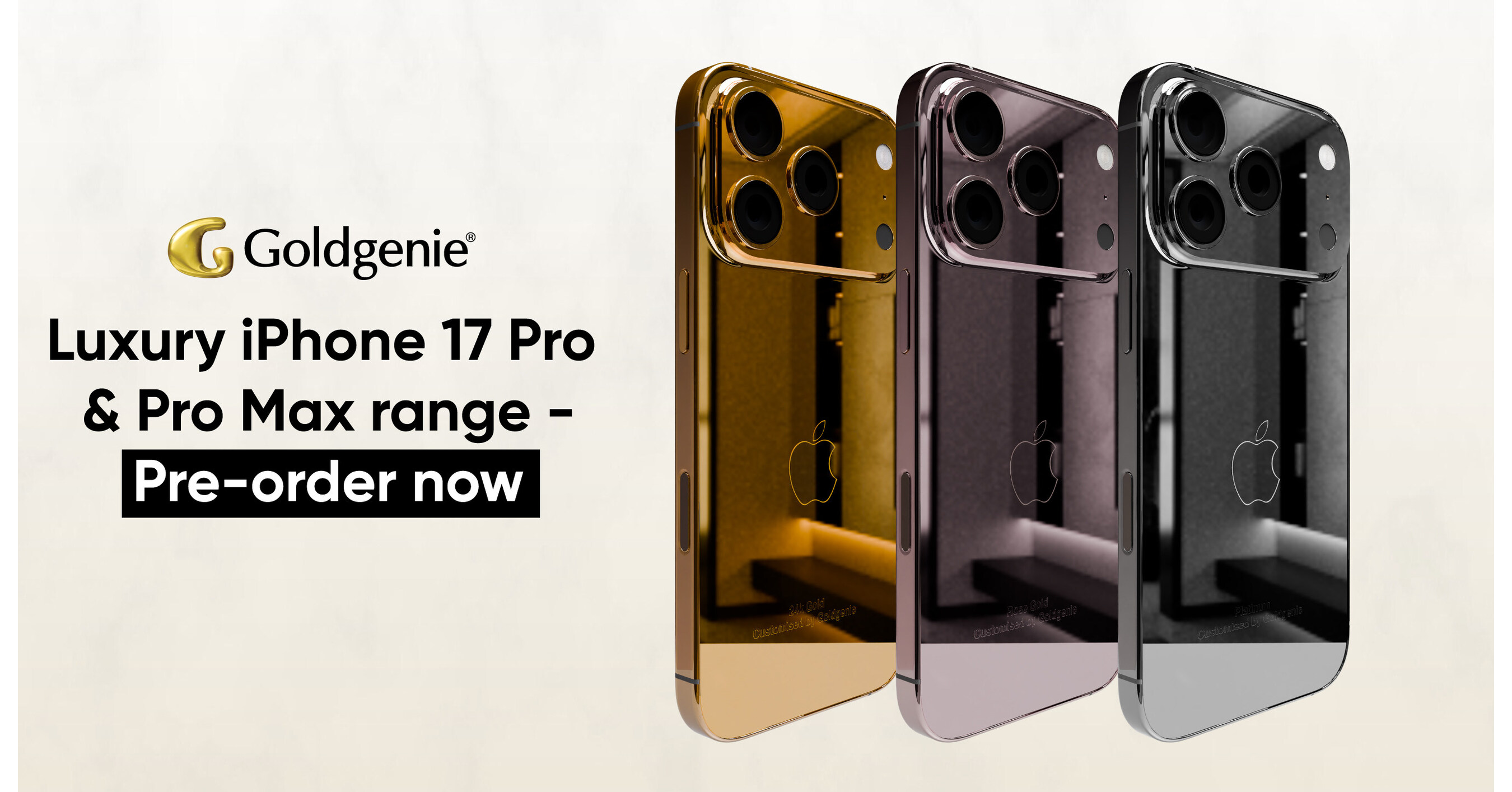 Goldgenie Opens Global Pre-Orders for iPhone 17 Pro & Pro Max Luxury ...