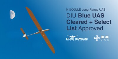 Kraus Hamdani Aerospace's K1000ULE Becomes Longest-Endurance UAS on DoD's Blue UAS Cleared and ...