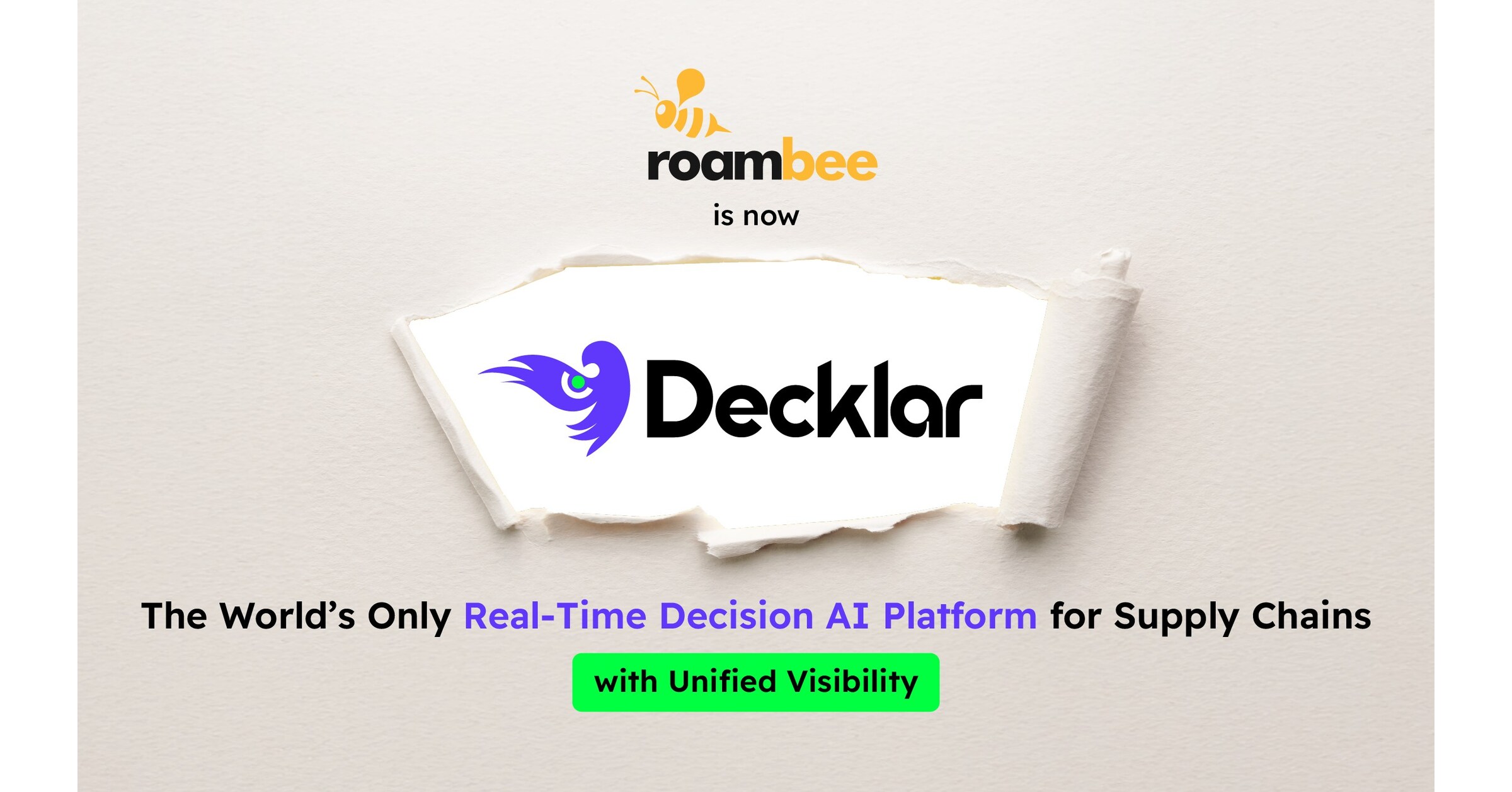 Roambee Rebrands as Decklar, Launching the World's Only Real-Time ...