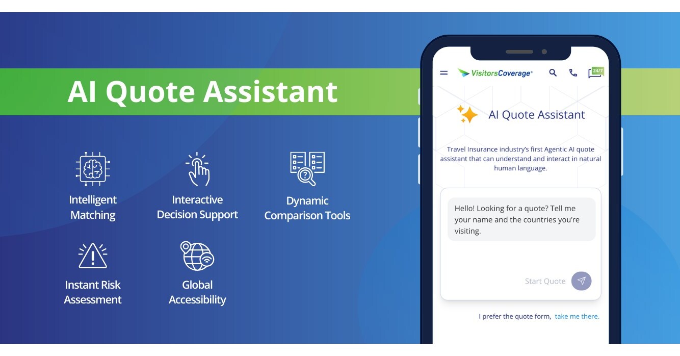 VisitorsCoverage Launches AI Quote Assistance, Transforming How ...