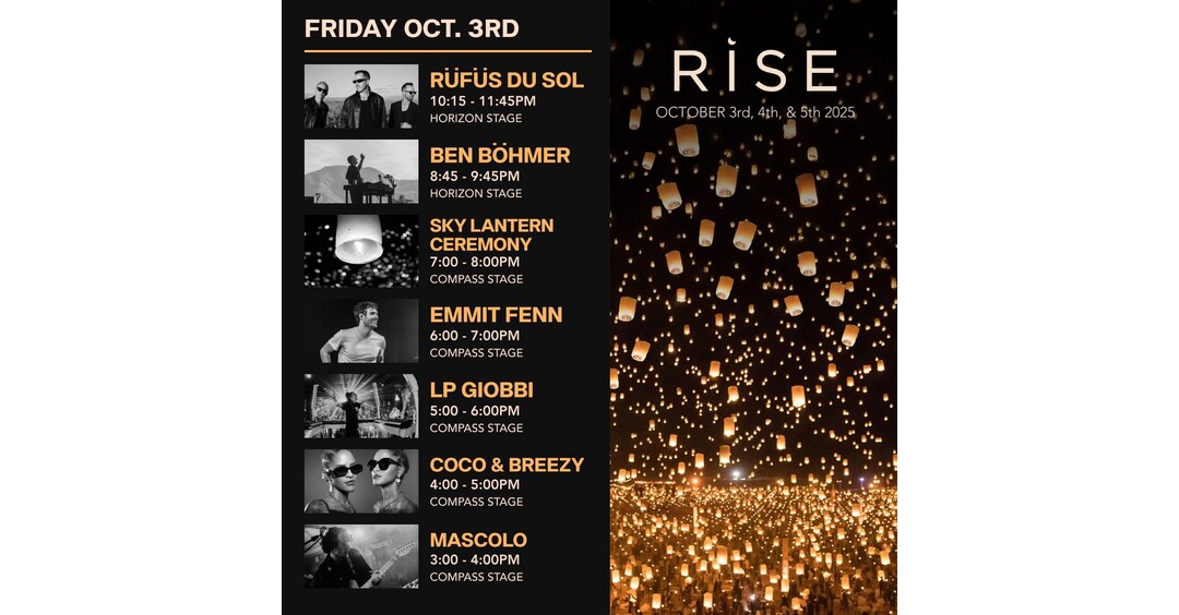 RISE FESTIVAL UNVEILS OFFICIAL SCHEDULE FOR 10TH ANNIVERSARY ...