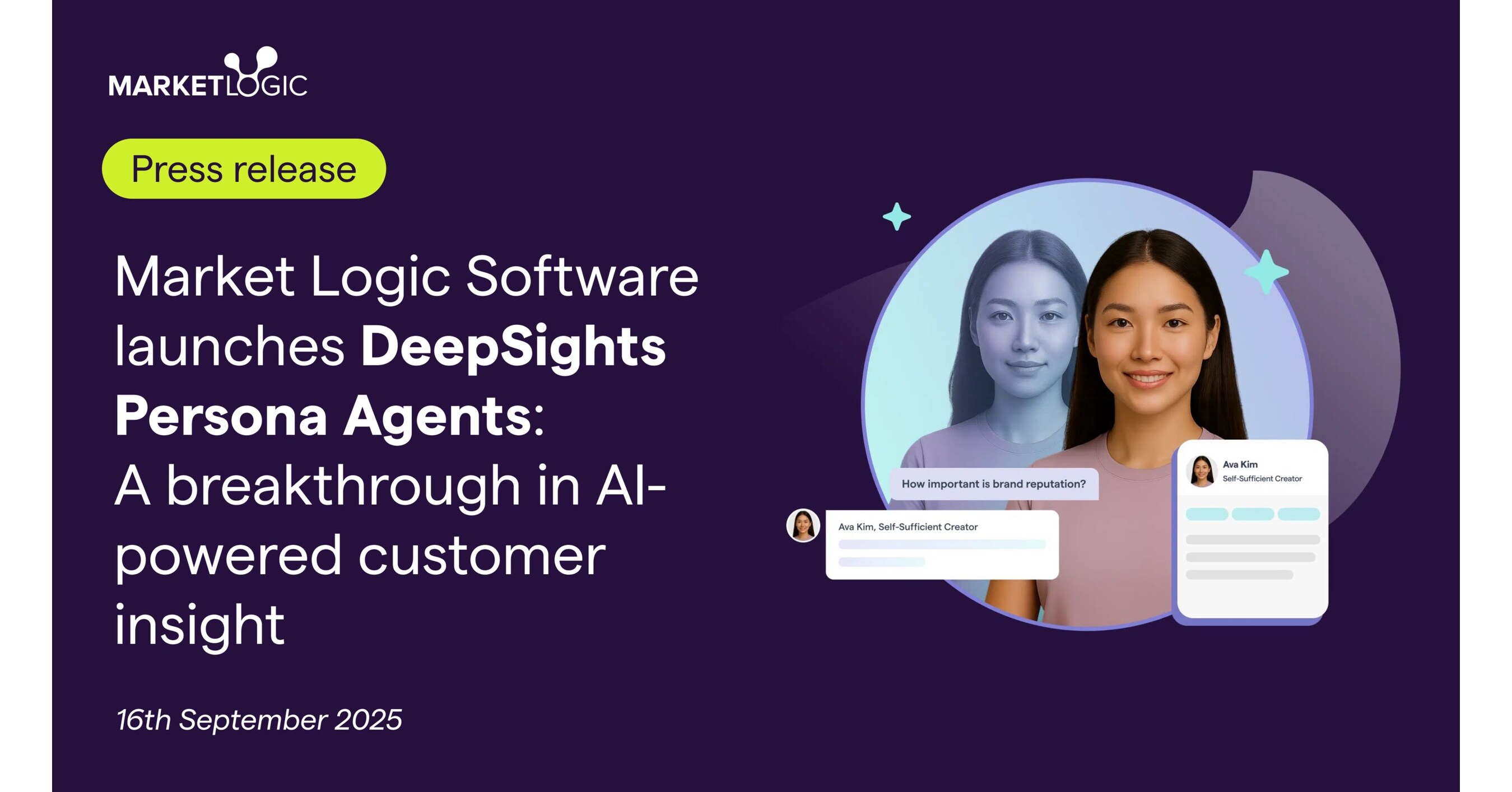 Market Logic Software launches DeepSights Persona Agents: Turning ...