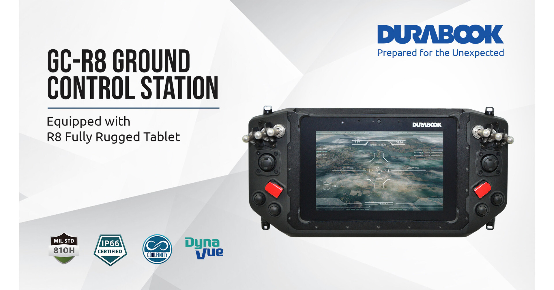 Durabook Introduces GC-R8: A Versatile Rugged Ground Control Station for UAV Operations