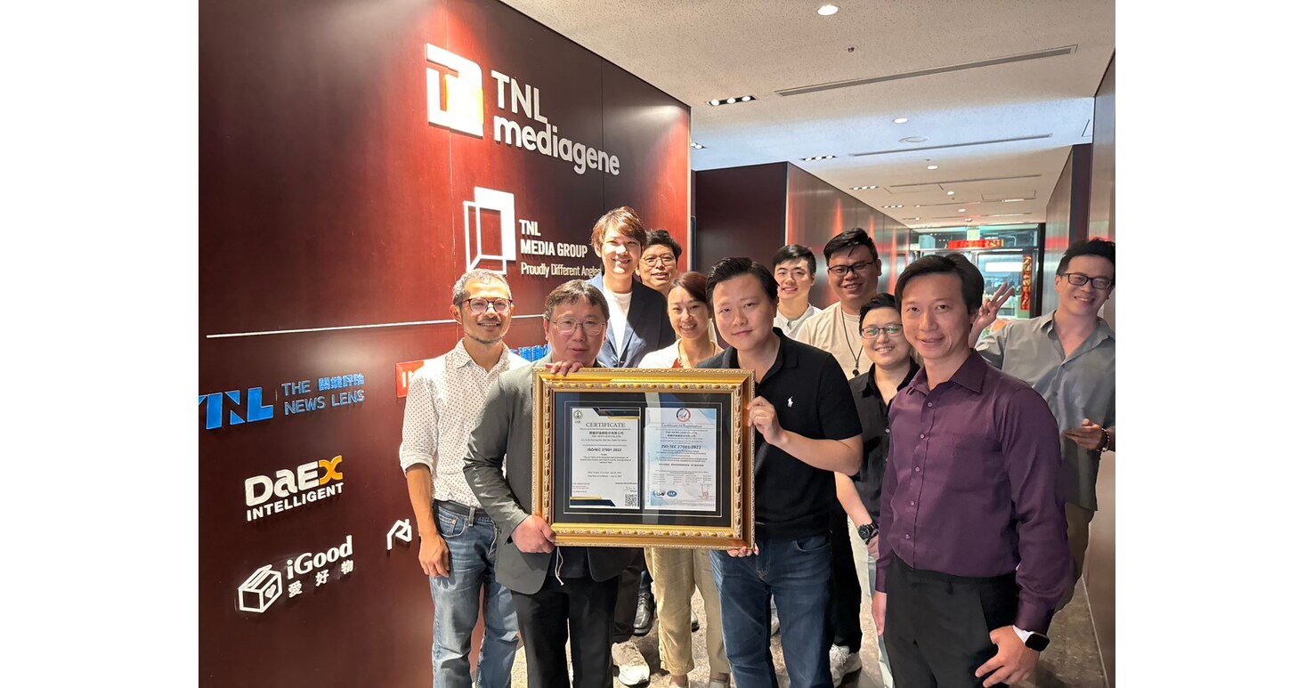 TNL Mediagene (NASDAQ: TNMG) The News Lens Certified to International Information Security ...