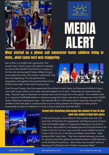 See Us Now Students Lead National “Blue Out” to Spotlight Foster ...