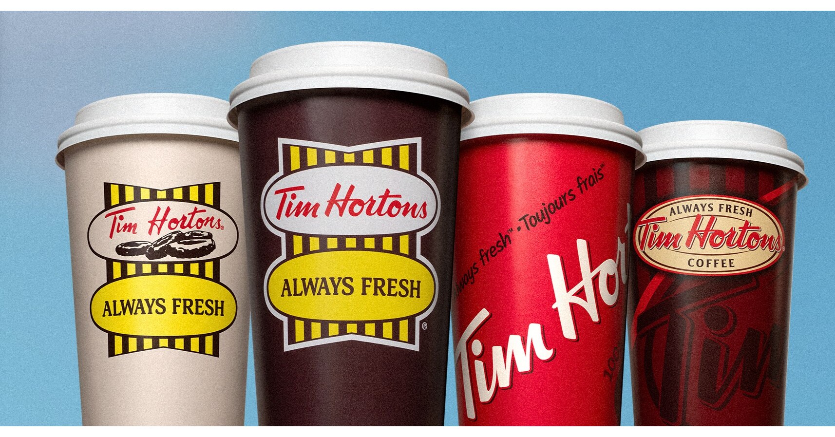 Tim Hortons raises a cup to National Coffee Day with four vintage hot beverage cup designs ...