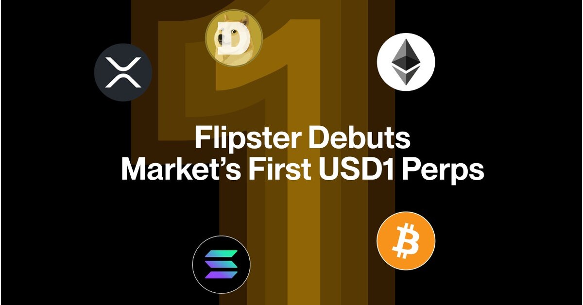 Flipster estreia os primeiros Perps de USD1 do mercado para BTC, ETH, SOL, XRP e DOGE