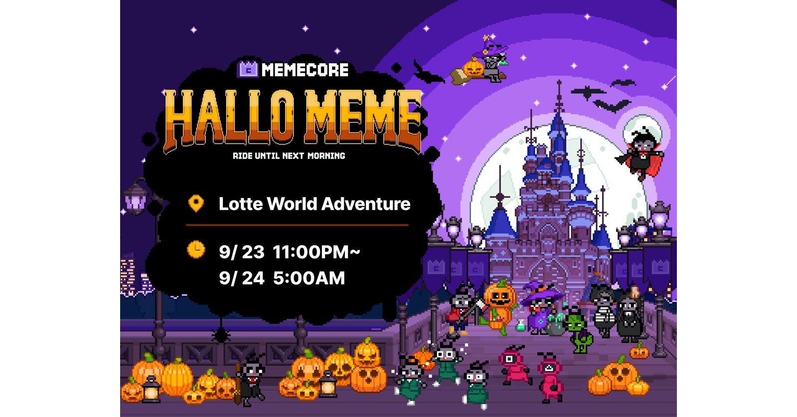 MemeCore to Host "HALLOMEME: Ride Until Next Morning" at KBW 2025