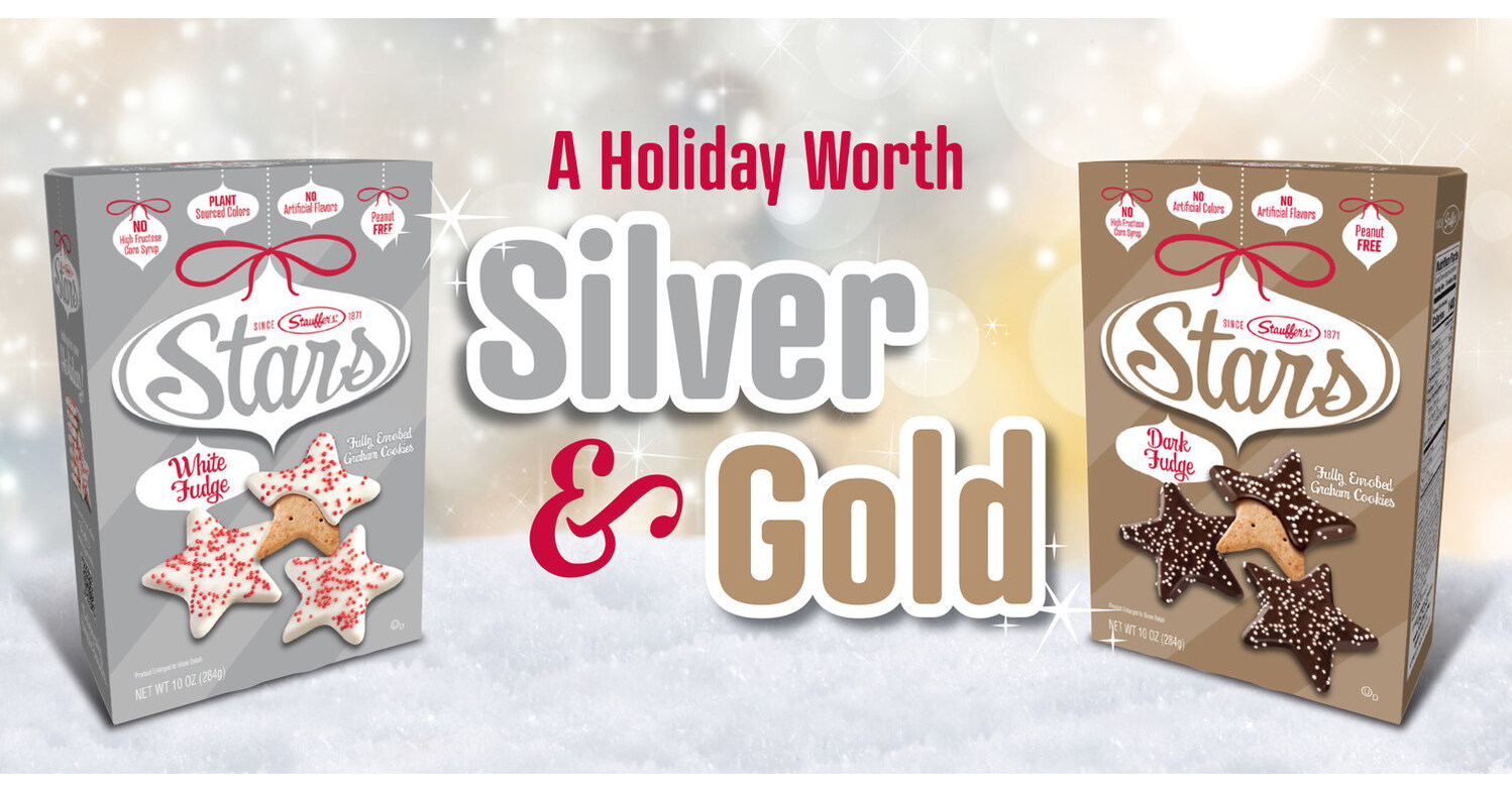 Stauffer's Fudge Stars are Set to Brighten the Holidays in Silver & Gold