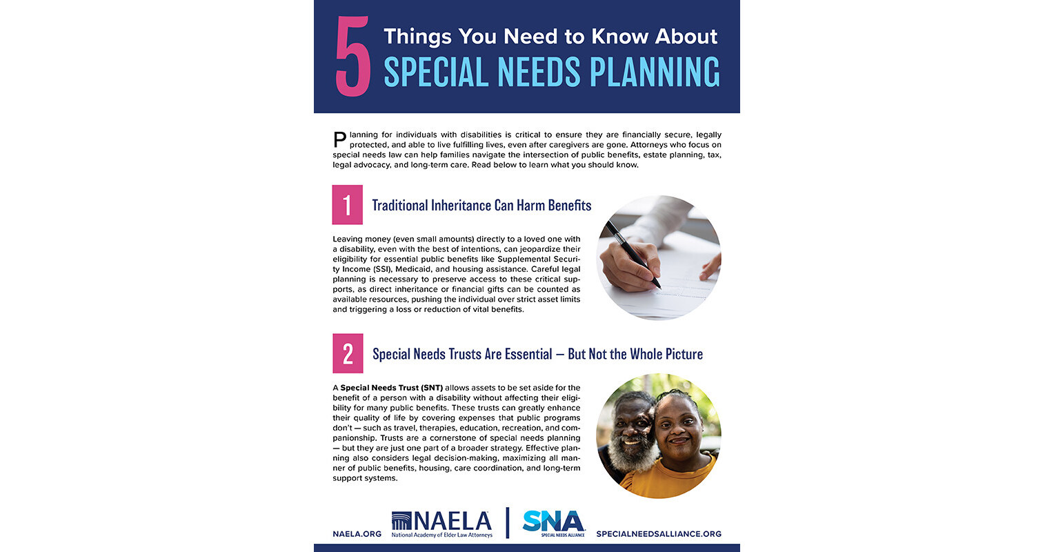 Planning With Purpose: NAELA and SNA Partner to Promote Special Needs ...