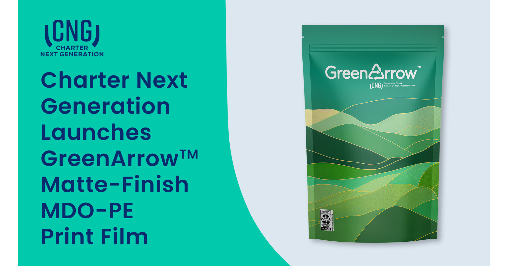Charter Next Generation Launches GreenArrow™ Matte-Finish MDO-PE Print Film