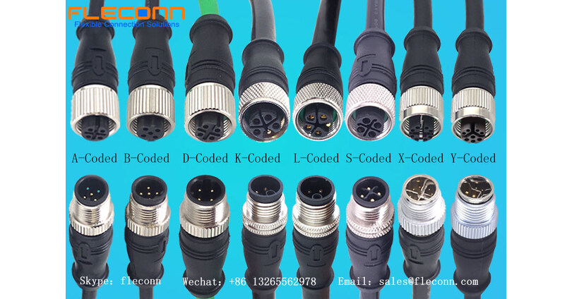 M12 Connector Introduction, Coding Types VS Applications