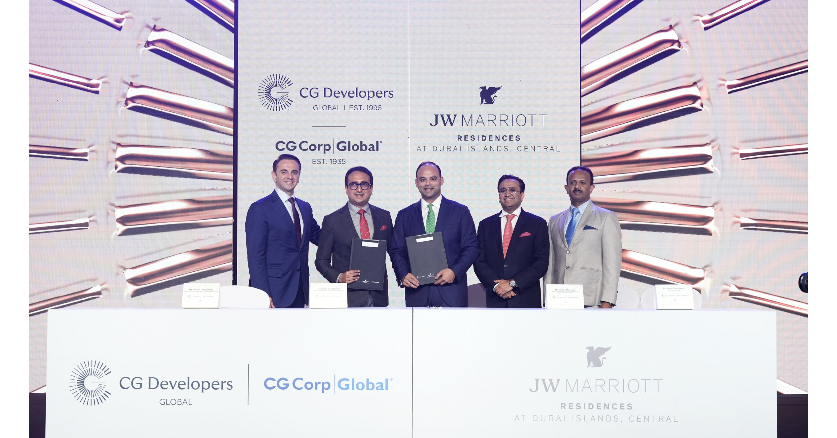 CG Developers Global announces signing with Marriott International and the launch of the first ...