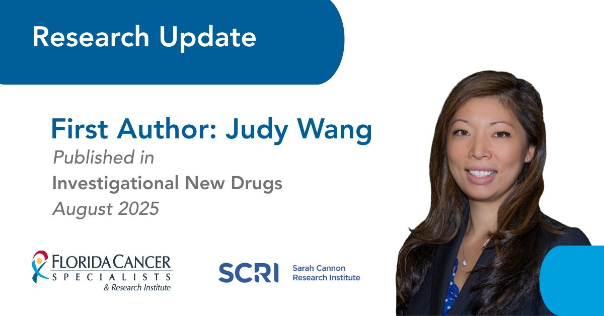 Judy Wang, MD is Lead Author of Manuscript Detailing Investigational ...