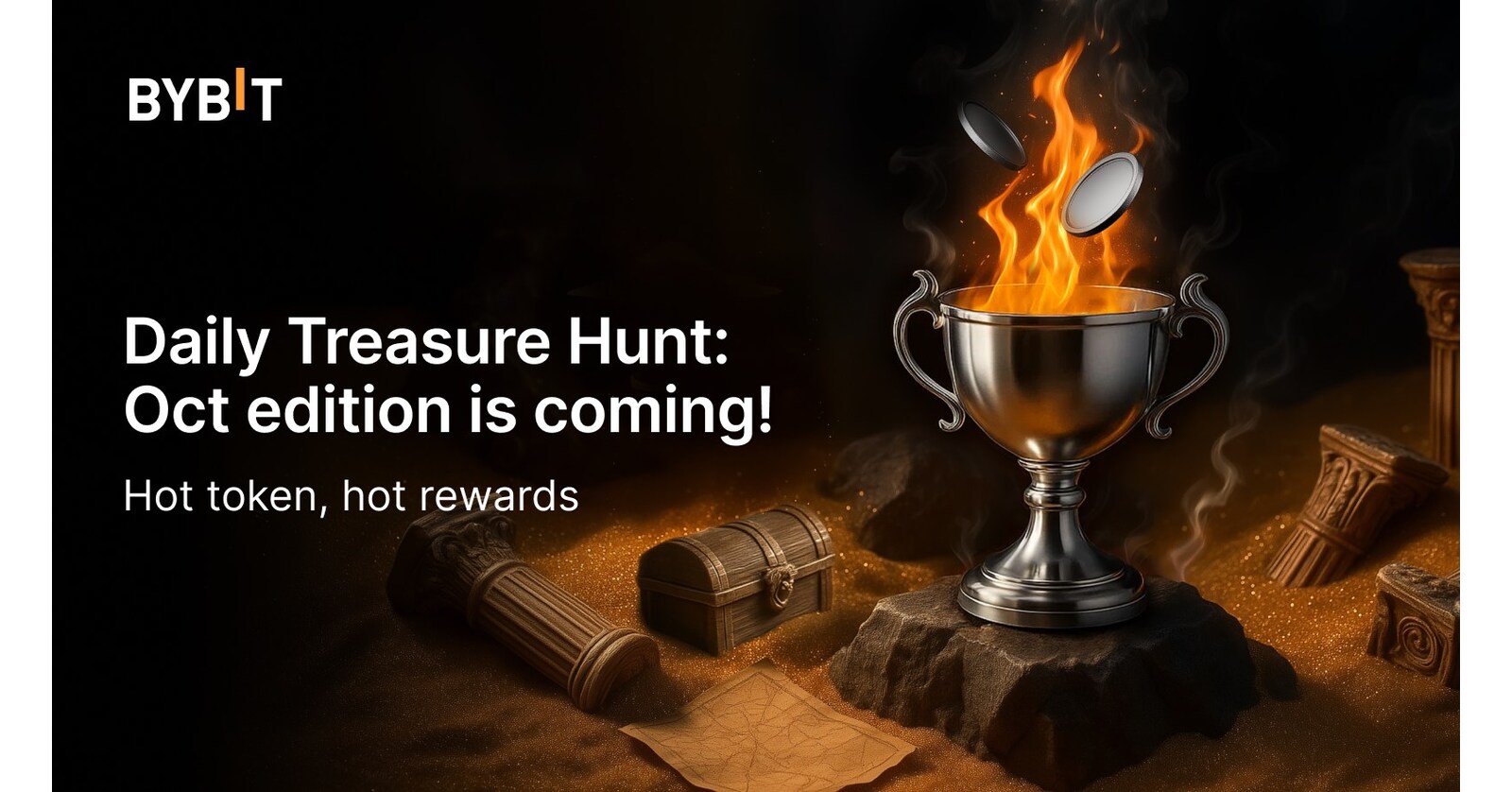 Bybit Brings Back Daily Treasure Hunt With October's "Hot Token Rush"