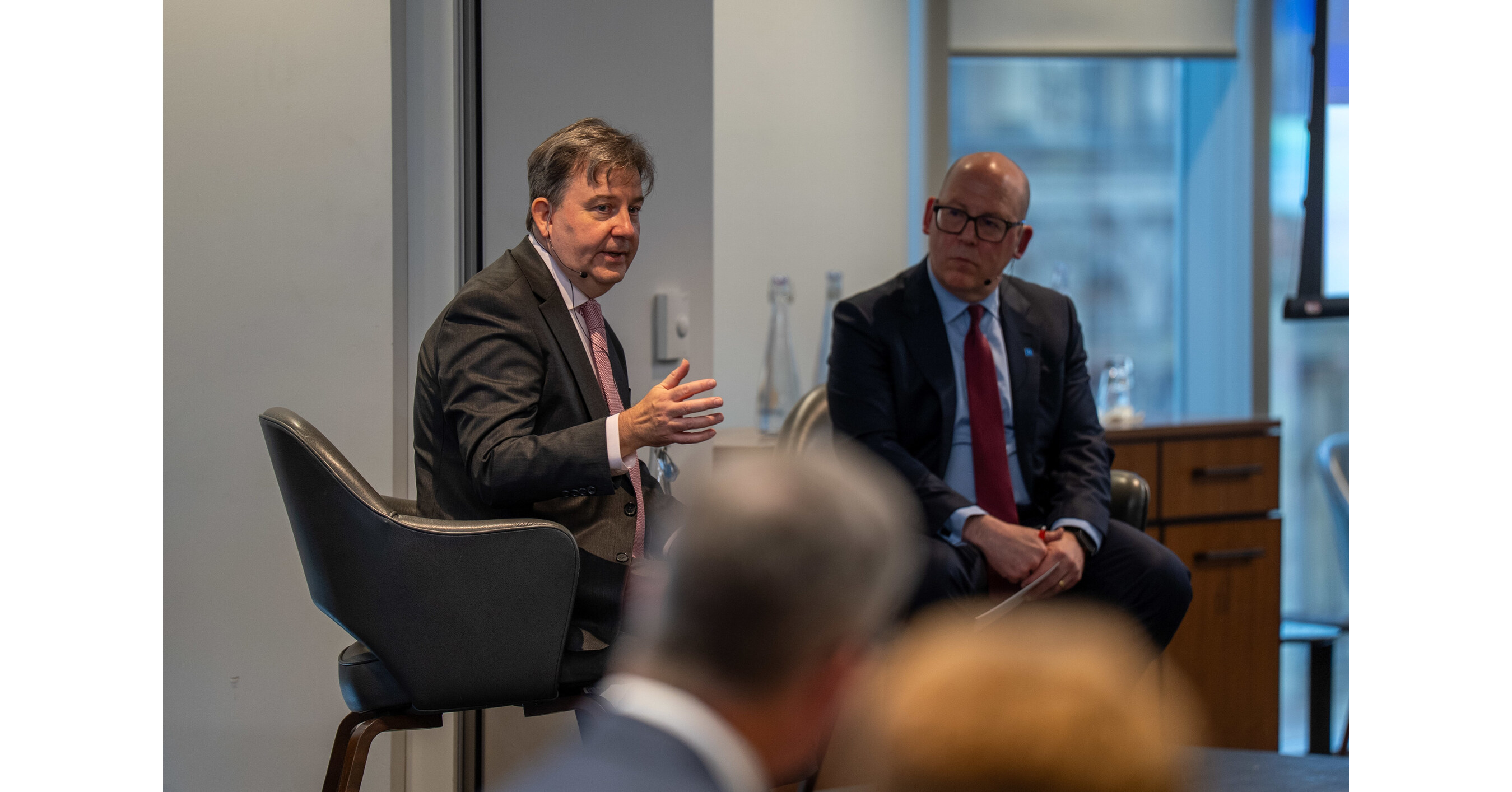 Peter Routledge participates in a fireside chat at the 2025 IIF-CBA ...