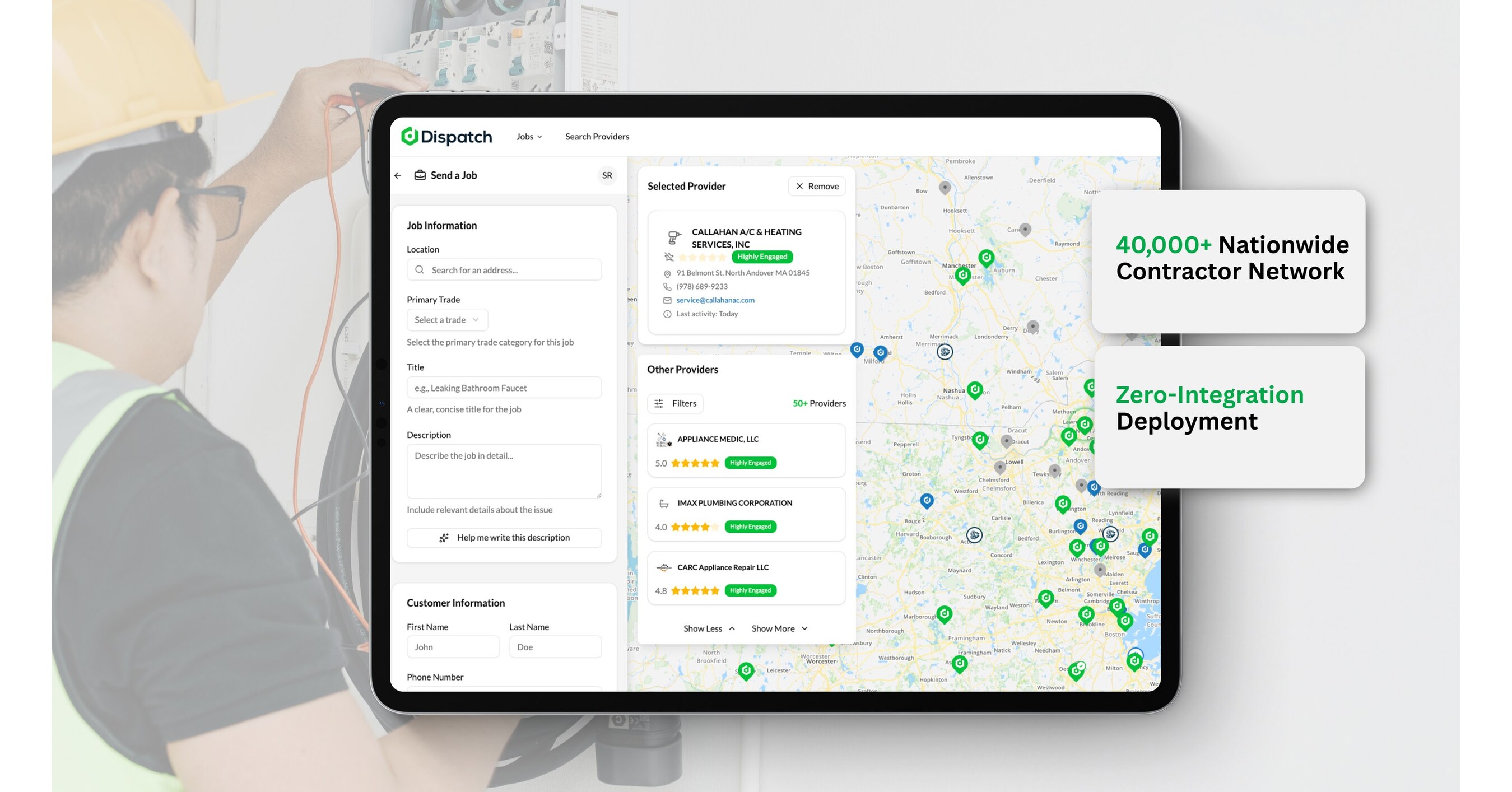Dispatch Direct Opens Access to 40,000+ Contractors Nationwide