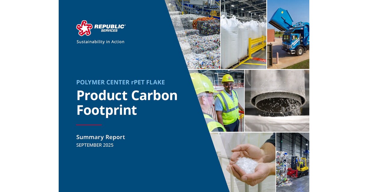 Republic Services' Recycled Plastic Flake Provides 54% Lower Carbon ...
