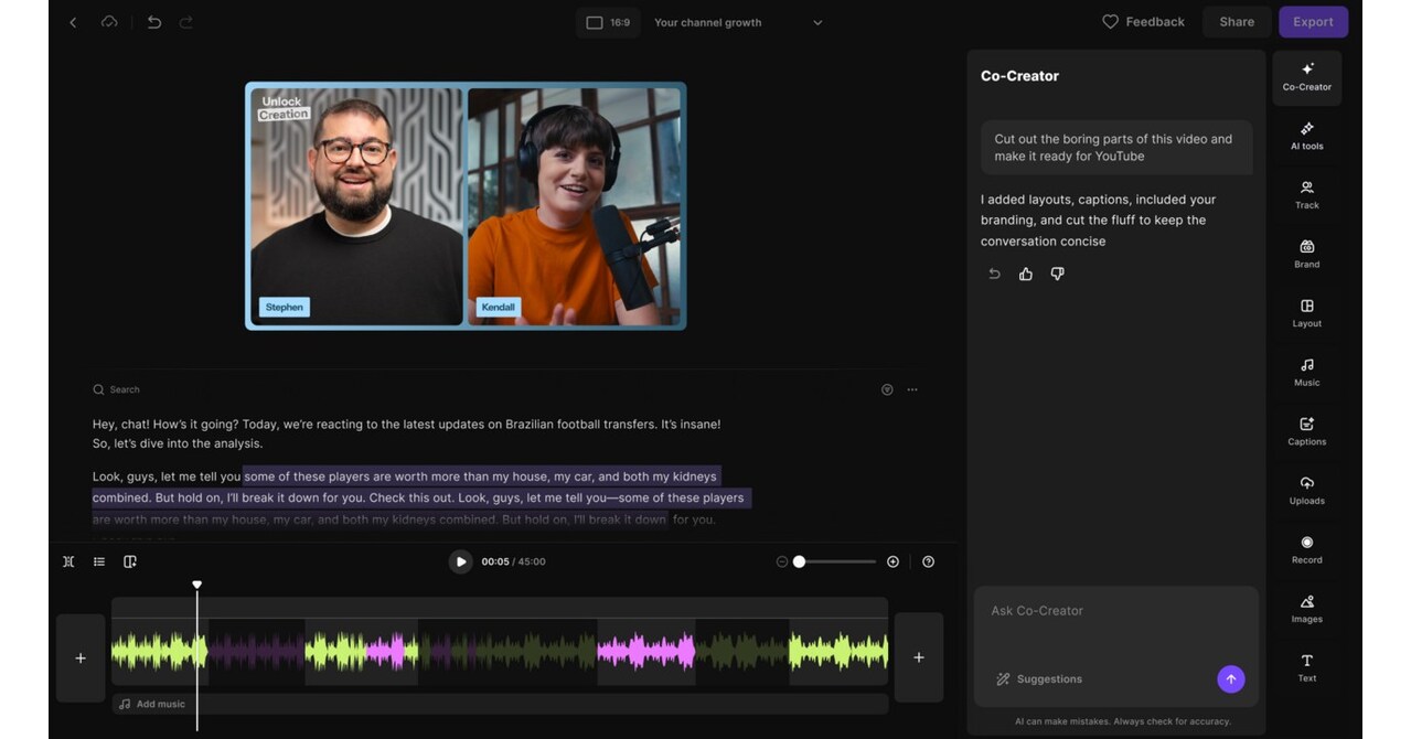 Riverside launches chat-based editing: A new way to edit videos in ...