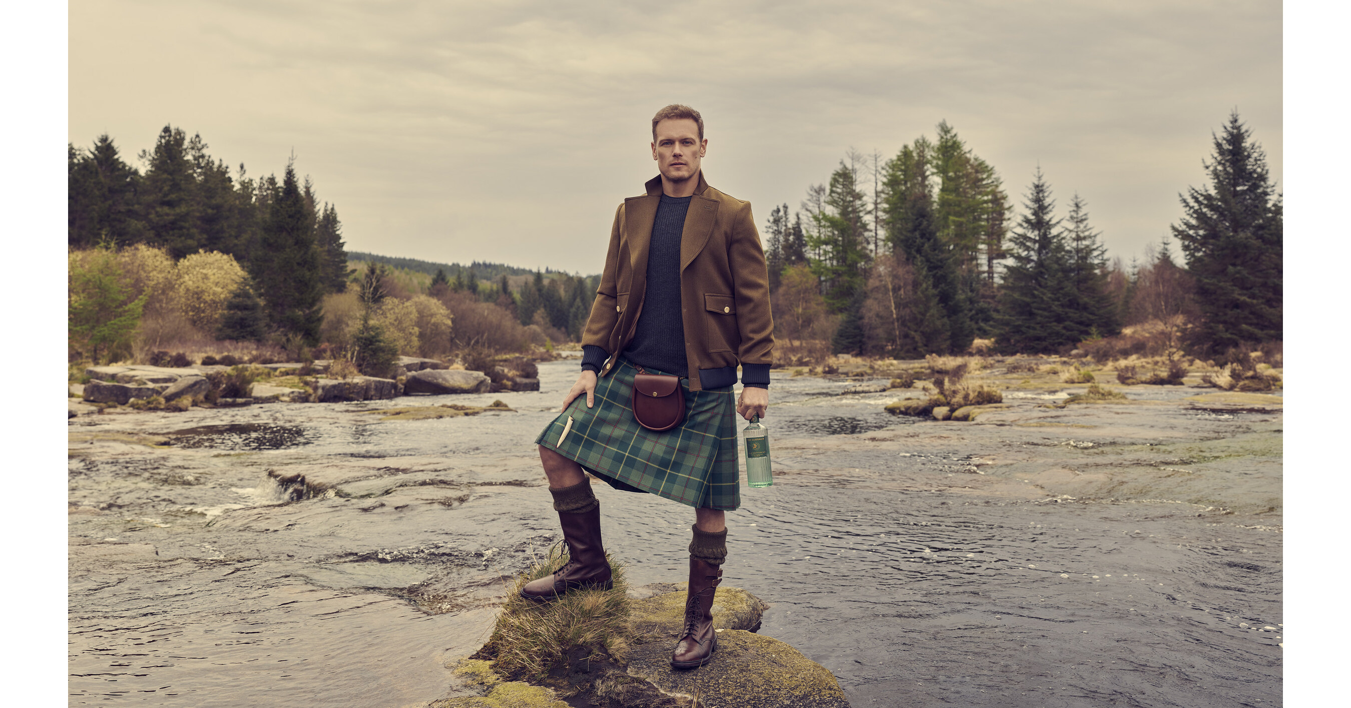 Sam Heughan Unveils Distillery in His Hometown of Galloway, Scotland